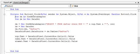 Tutorial Button Cari Untuk Visual Basic Dengan Visual Studio Bela Pertiwi Larashati