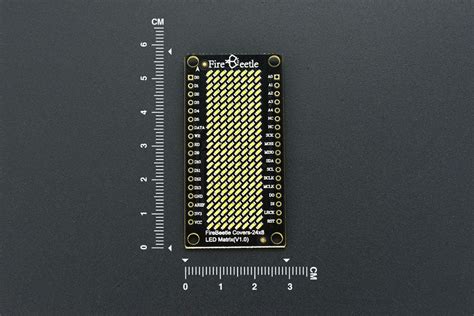 24×8 Led Matrix White Firebeetle Covers — Robot Italy