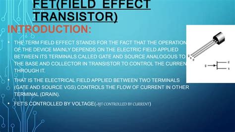 Jfet And Design Cs Pptx