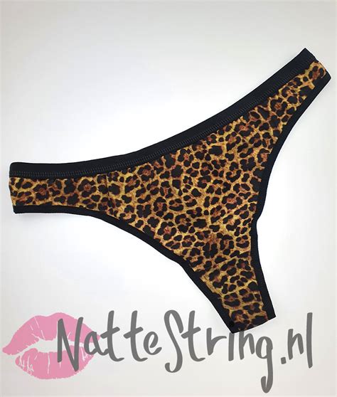 Panterprint String Lekker Gedragen Natte String