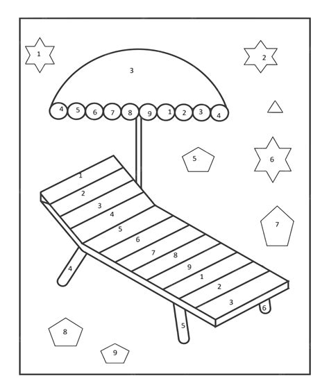 아이들을 위한 여름 색칠 공부 페이지 프리미엄 벡터