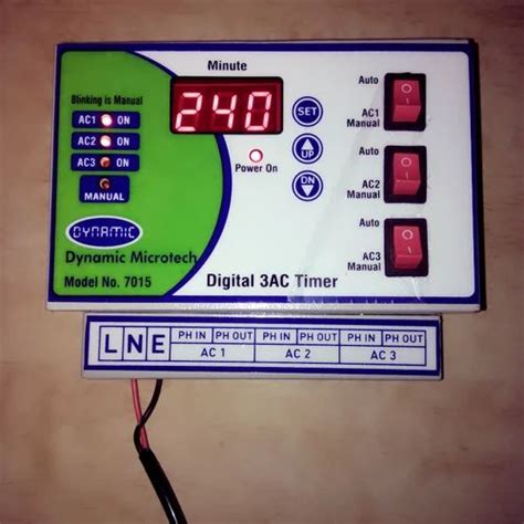AC Digital Timer AC TIMER LCD HEAVY DUTY ADVANCED CHANGEOVER FOR AC AC Manufacturer From Mumbai