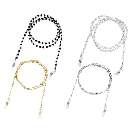 Segolike 4 Pieces Eyeglass Chains Beaded Eyeglass Strap Holder Glasses