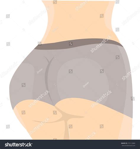 Vektor Stok Sexy Woman Ass Vector Illustration Tanpa Royalti Shutterstock