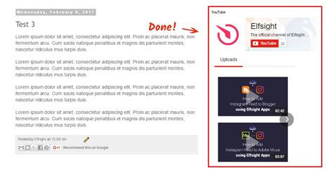 how to add youtube video widget for blogger elfsights apps