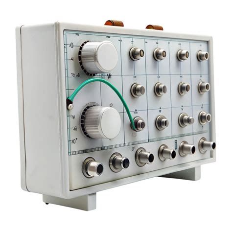 Analog And Digital Oscillator Devices With Various Control Knobs And Connections For Waveform