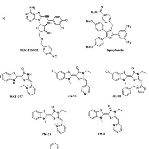 Structure Of Some Hsp70 Inhibitors I Substrate Binding Domain Download Scientific Diagram