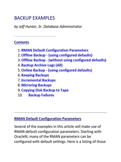 rman backup examples pdf backup information technology