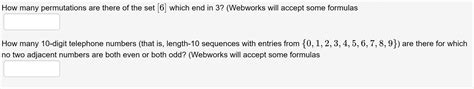 Solved How Many Permutations Are There Of The Set Which Chegg