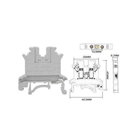 din rail terminal block uk2 5b 690v 32a zenix store llc