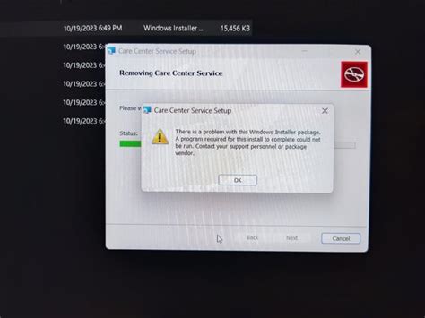 I Cant Install Acer Care Center My Computer Keeps Reporting Errors