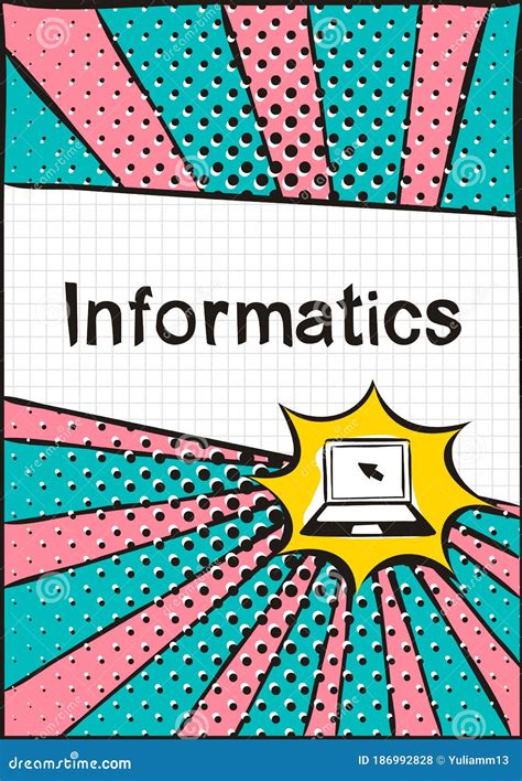 Cover For A School Notebook Or Computer Science Textbook Stock Vector Cover For A School Notebook Or Computer Science Textbook Stock Vector