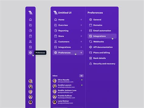 Dual Tier Sidebar Navigation — Untitled Ui By Jordan Hughes® On Dribbble
