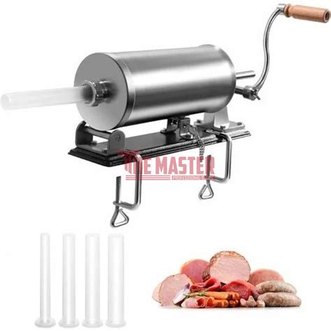 ПЪЛНАЧКА ЗА НАДЕНИЧКИ И КОЛБАСИ 4 ЛИТРА С МЕТАЛЕН ПЛОТ ХОРИЗОНТАЛНА