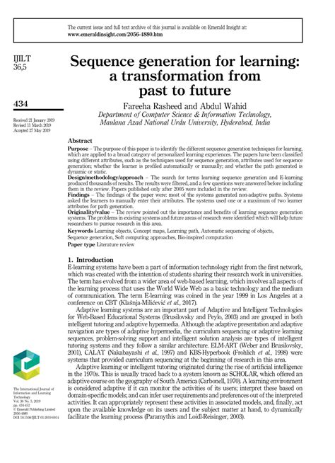 Pdf Sequence Generation For Learning A Transformation From Past To