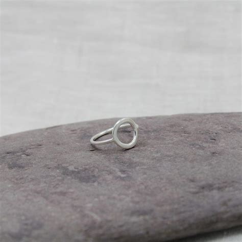 Sterling Silver Plain Circle Ring The British Craft House