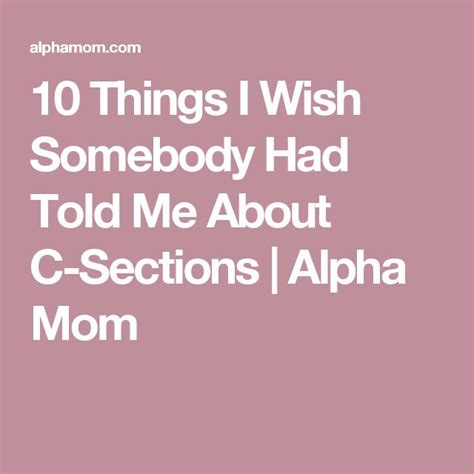 C Sections What You Need To Know