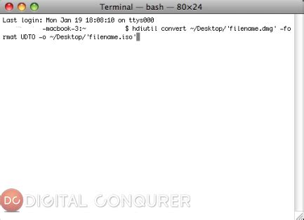 DMG To ISO Convert Using Mac OSX Terminal How To Guide