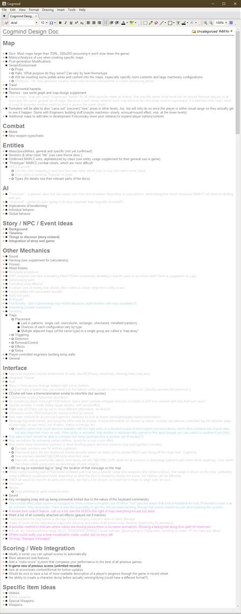 My Cogmind Dev Tools Grid Sage Games
