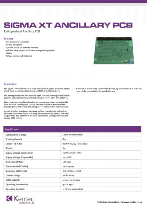 Datasheets Kentec Electronics Ltd