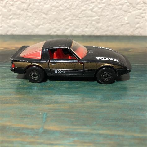 Matchbox Mazda Rx 7 Black Die Cast Car 1982 Etsy