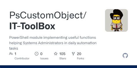 Github Pscustomobject It Toolbox Powershell Module Implementing Useful Functions Helping
