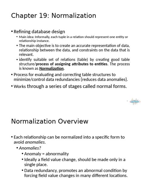 Understanding Database Normalization Pdf Information Technology