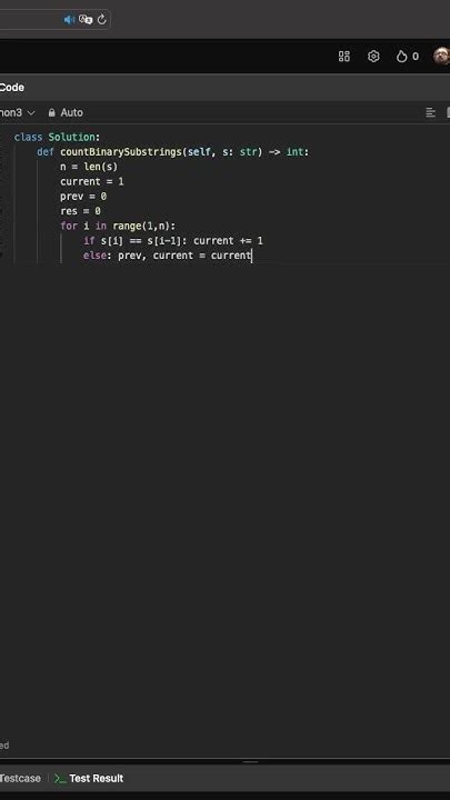 Leetcode 696 Count Binary Substrings Youtube