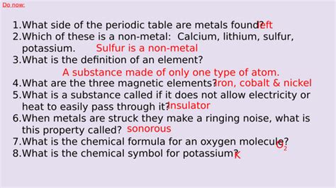 Ks3 Oxidation Reactions Full Lesson Teaching Resources