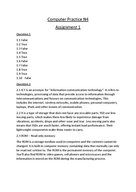 Computer Practice Assignment 1 Pdf Computer Practice N Assignment 1