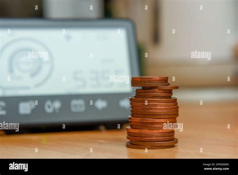 Smart Energy Meter In A Home Interior To Monitor Electricity Usage In