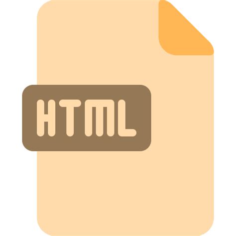 Html File Free Icon