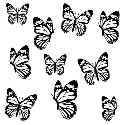 Flying Butterflies Design 24134735 PNG