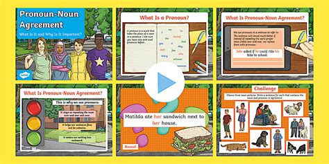 Pronoun Noun Agreement Powerpoint Antecedent Pronoun