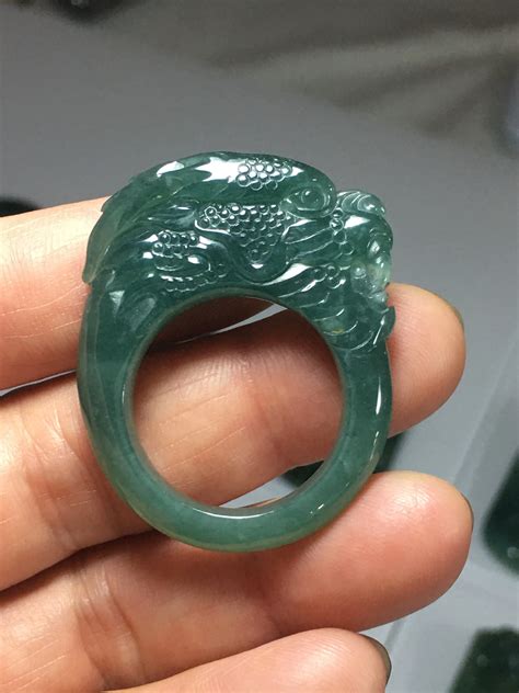 천연 말레이시아 옥 녹색 옥 드래곤 반지 남성용 경옥 옥 반지 경옥 옥 보석 천연석 옥 Aliexpress