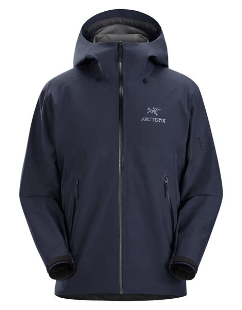 Arcteryx Beta Lt Jacket Mens Black Sapphire Wanderjacken Snowleader