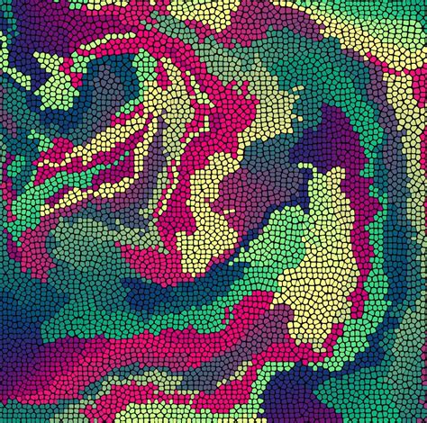 voronoi experiment realtime particle simulation r proceduralgeneration
