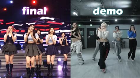IVE 아이브 'WAVE' DEMO VS. FINAL CHOREOGRAPHY (Side by Side Comparison ...