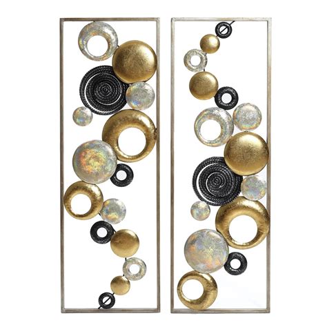 Jamila Metal Wall Art Set Of 2 Luxenhome