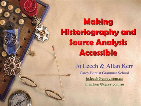 Ppt Making Historiography And Source Analysis Accessible Powerpoint