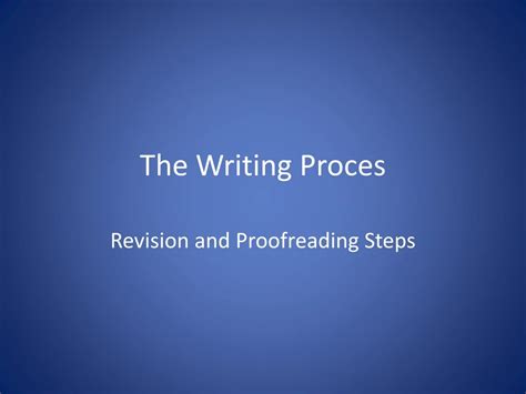 PPT The Writing Proces PowerPoint Presentation Free Download ID