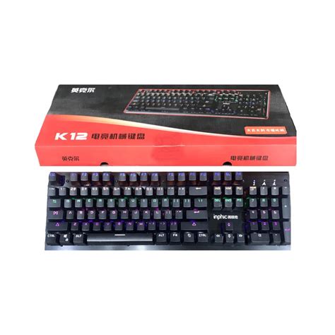 RGB MECHANICAL GAMING KEYBOARD K12 INPHIC V910H BLUE SWITCH