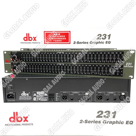 Jual Eq Equaliser Dbx 231 2 Series Graphic Eq Equalizer Dbx231 Bagus