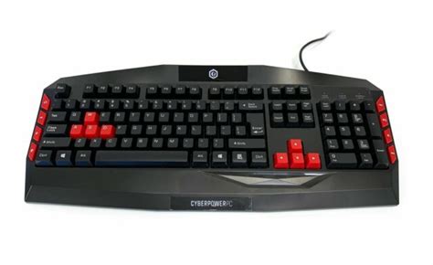 Cyberpowerpc Multimedia Gaming Keyboard Wired Usb Black Red Ebay