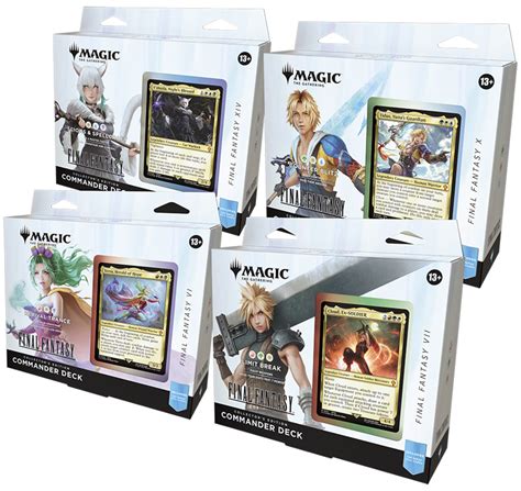 Universes Beyond Final Fantasy Collector Commander Deck Set Of 4