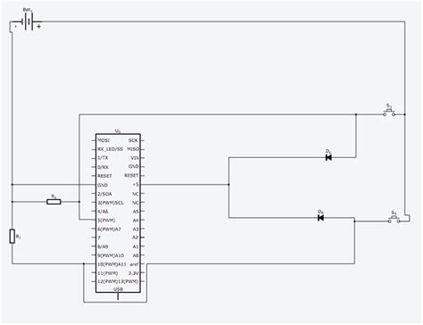 Arduino Two Buttons Powering And Digital Inputs In The Same Time General Electronics
