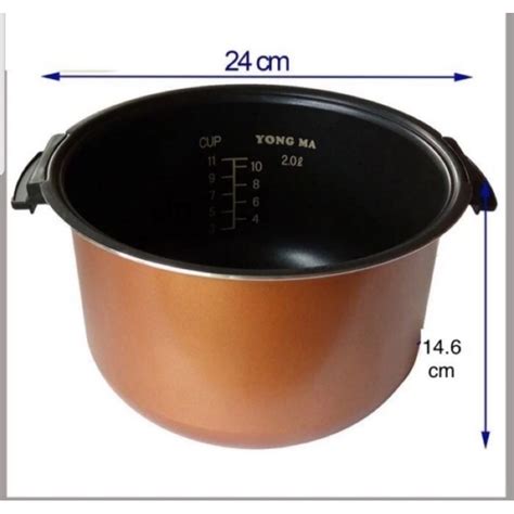 Jual Yong Ma Panci Magic Com Eco Ceramic Wing Yongma Inner Pot Kuping 2 Lt Shopee Indonesia