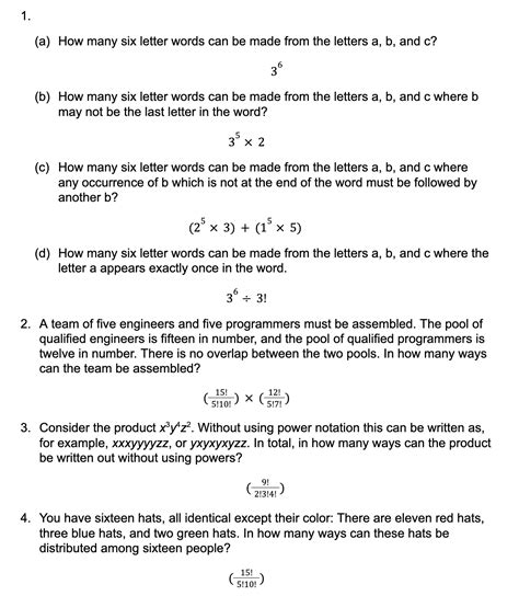 [university level discrete math] are these permutations combinations