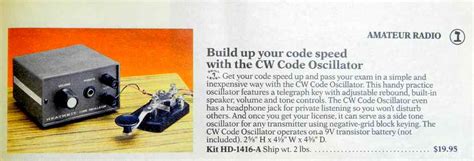 Heathkit Hd 1416 Code Practice Oscillator