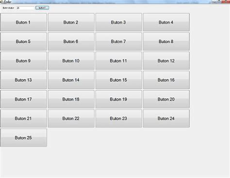 Dinamik Buton Oluşturup Kontrol Etme Coder